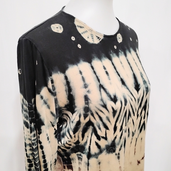 Lynn Ritchie | Tops | Lynn Ritchie Mostly Silk Tie Dye Top | Poshmark